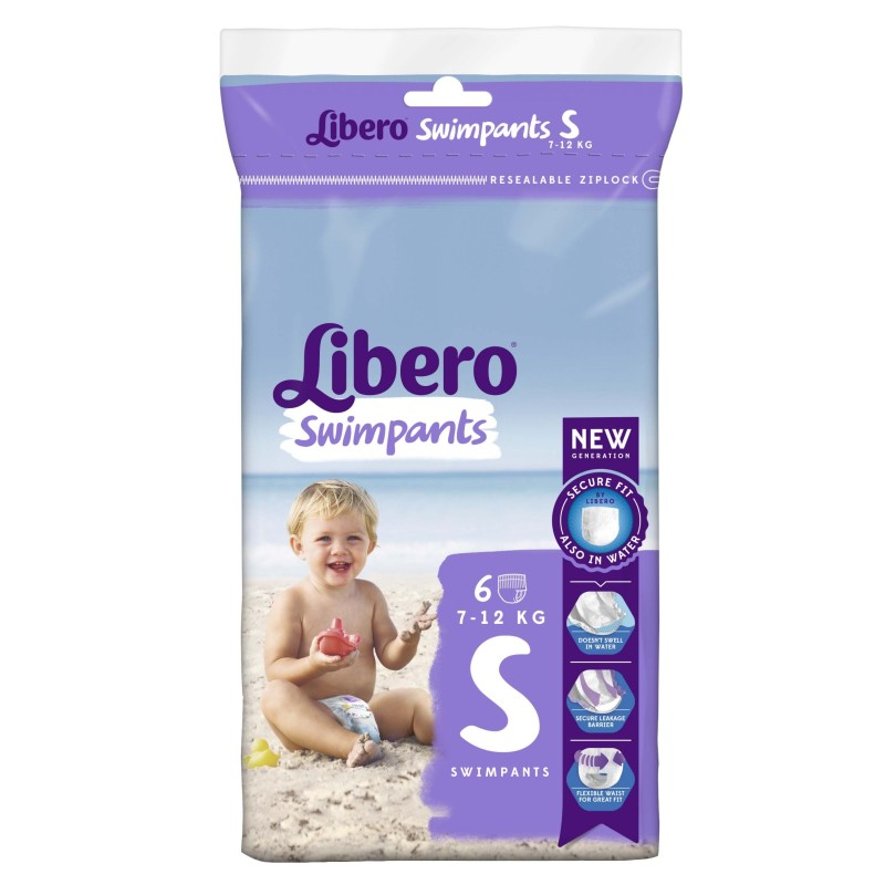 Libero SwimPants - Small - 36 swimming trunks with diaper Size Medium ...